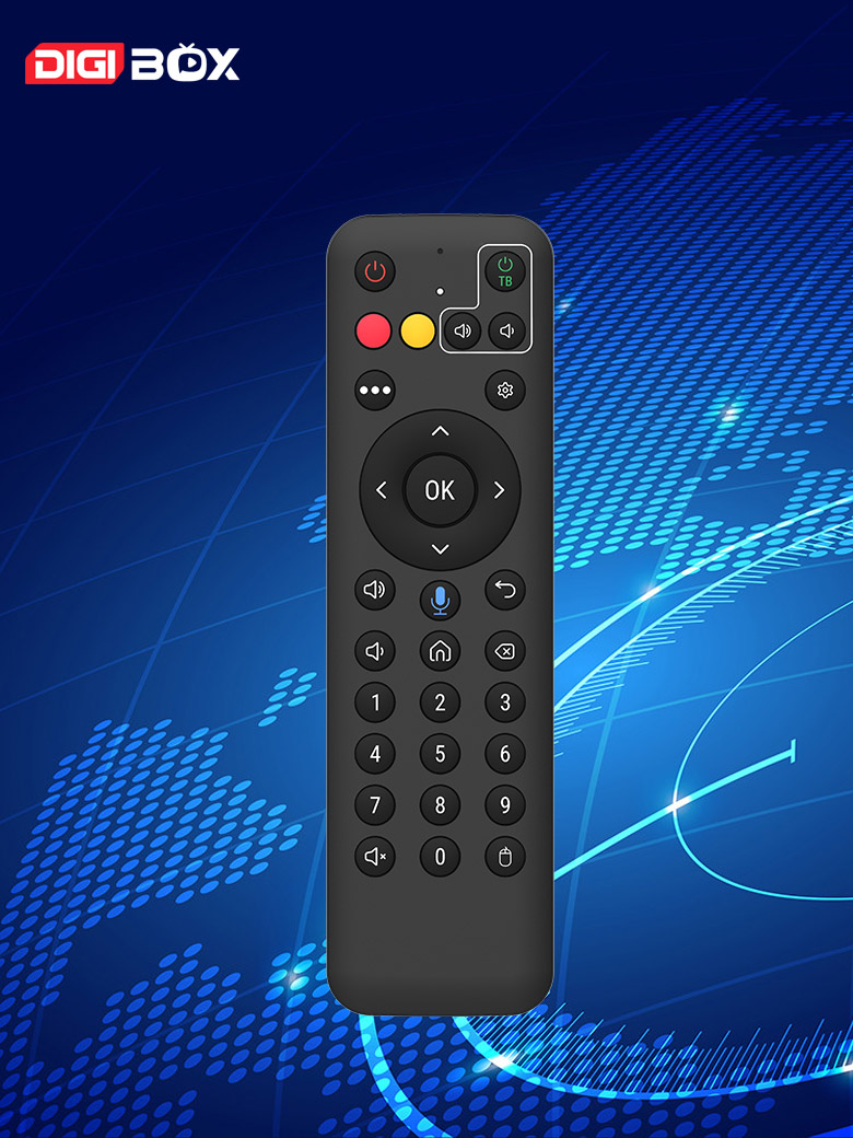 Original Voice Remote Control for DIGIBox D3 Plus,DIGI TV Box